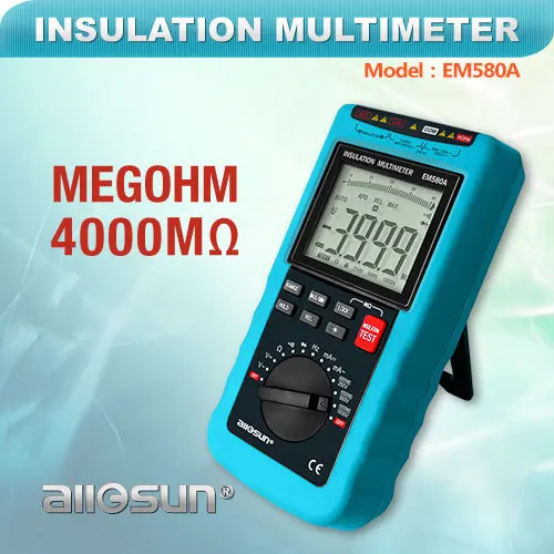 all sun EM580A Megohm(4000M) Insulation multimeter digital multimeter ...