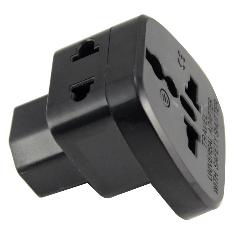 3 Pin Plug Converter C14 Rewirable UPS Connector Copper Power Charger ...