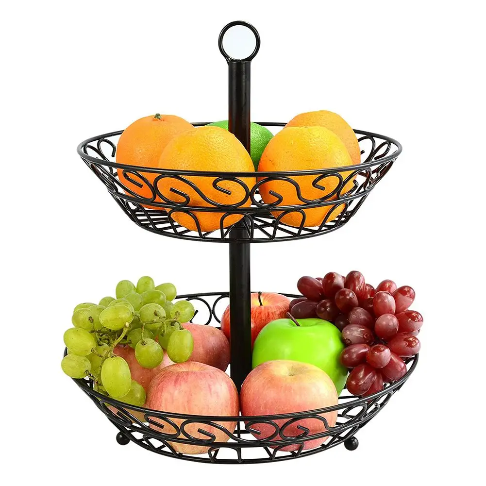 Top quality Household fruits vegetables shelf storage rack Fruit Basket ...