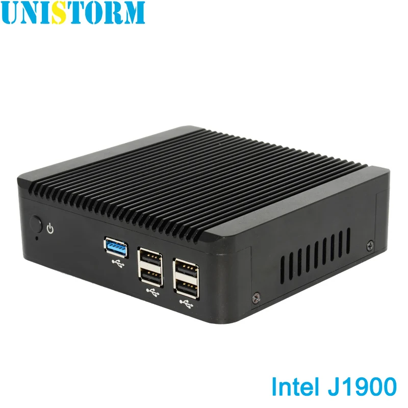 พัดลมไร้ใบพัด J1900 Mini PC Intel Celeron J1900 Quad Core 2.0 GHz ...