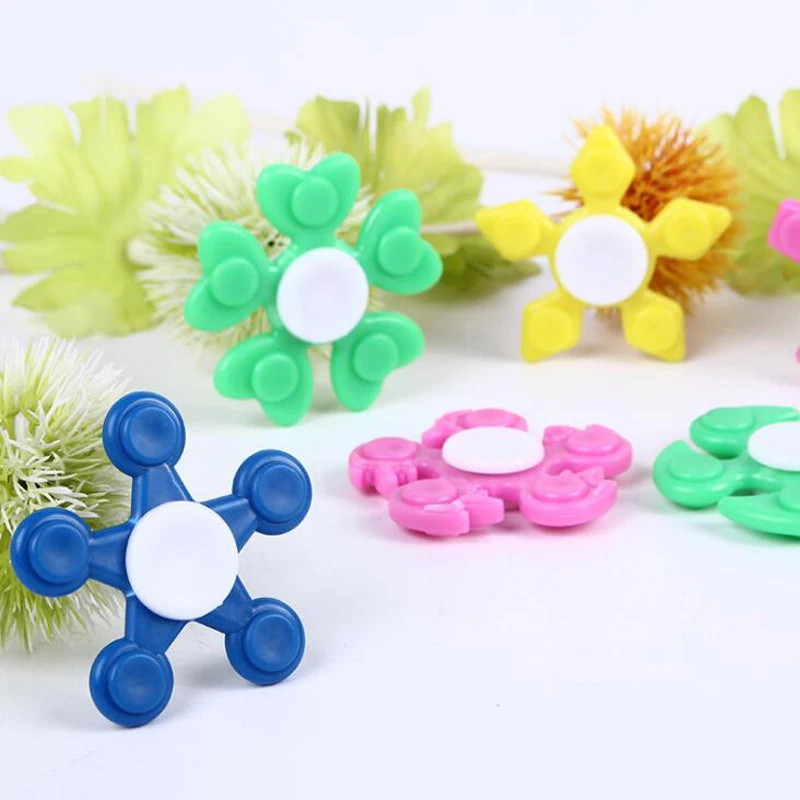 2017 New Flower Shape Fidget Spiner Mini Hand Spinner Finger Gyro Kids ...