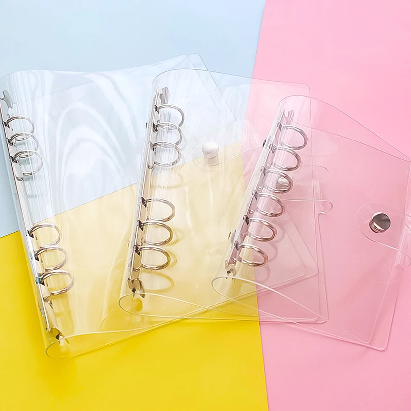 Pocket Pvc Ultra-thin Minimalist 6-hole Loose-leaf Notebook Notebook ...