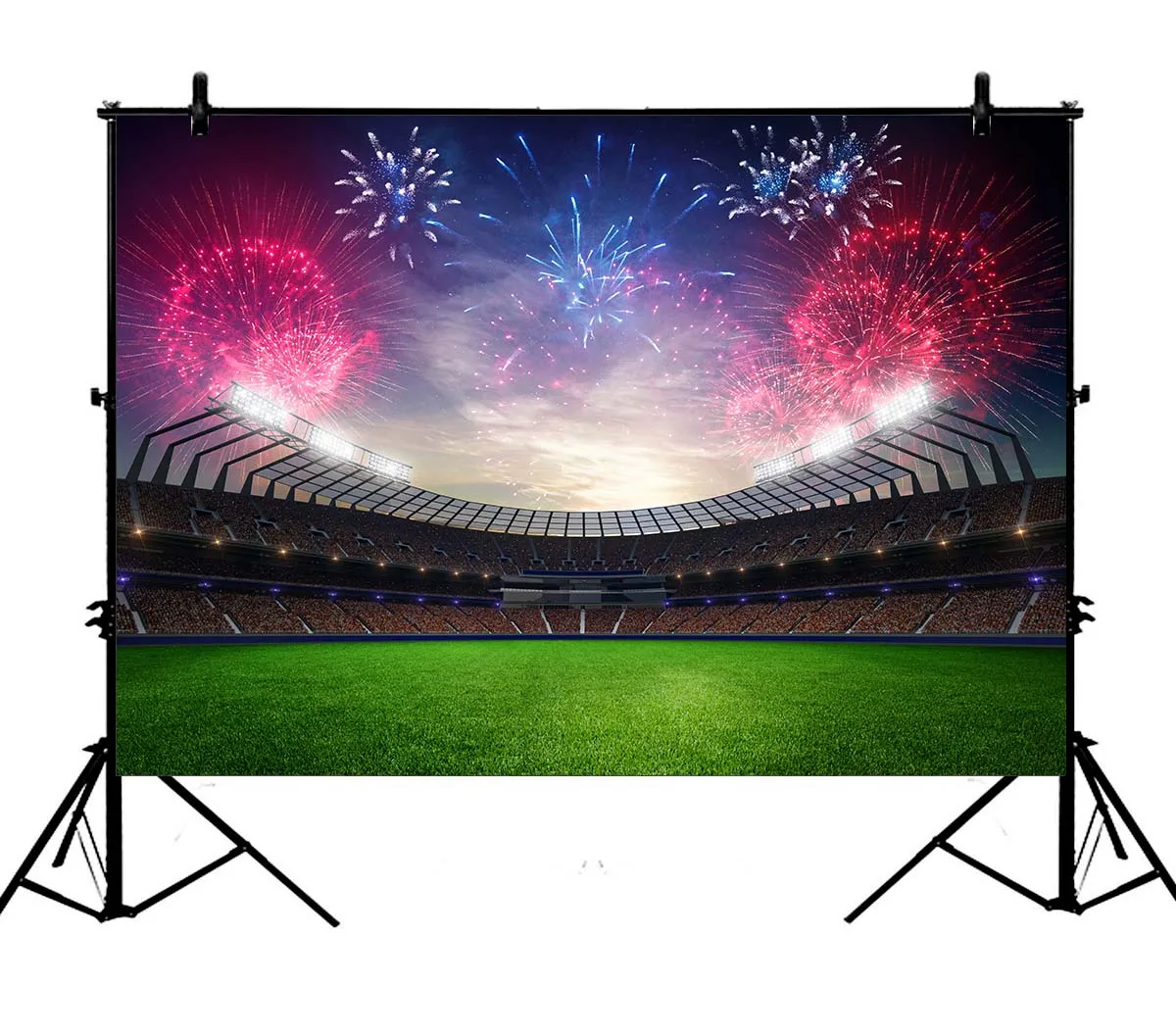 5x7ft Soccer Football Green Field Pitch Polyester Photo Background ...