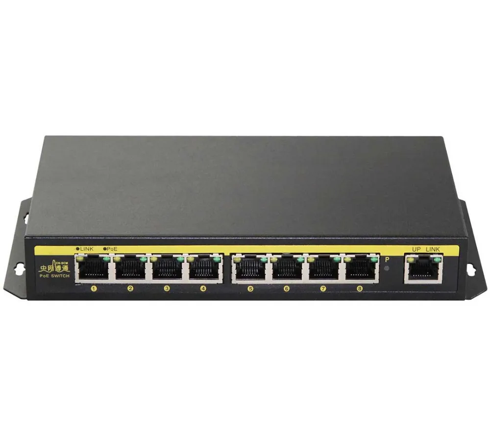 Power over Ethernet 9x 10/100Mbps RJ45 Ports AUTO Negotiation/AUTO MDI ...