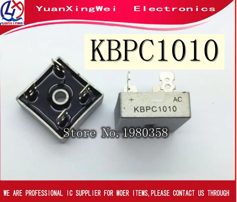 10 개 KBPC1010 KBPC 1010 10A 1000 볼트 단상 다이오드 정류기 브리지|bridge diode ...