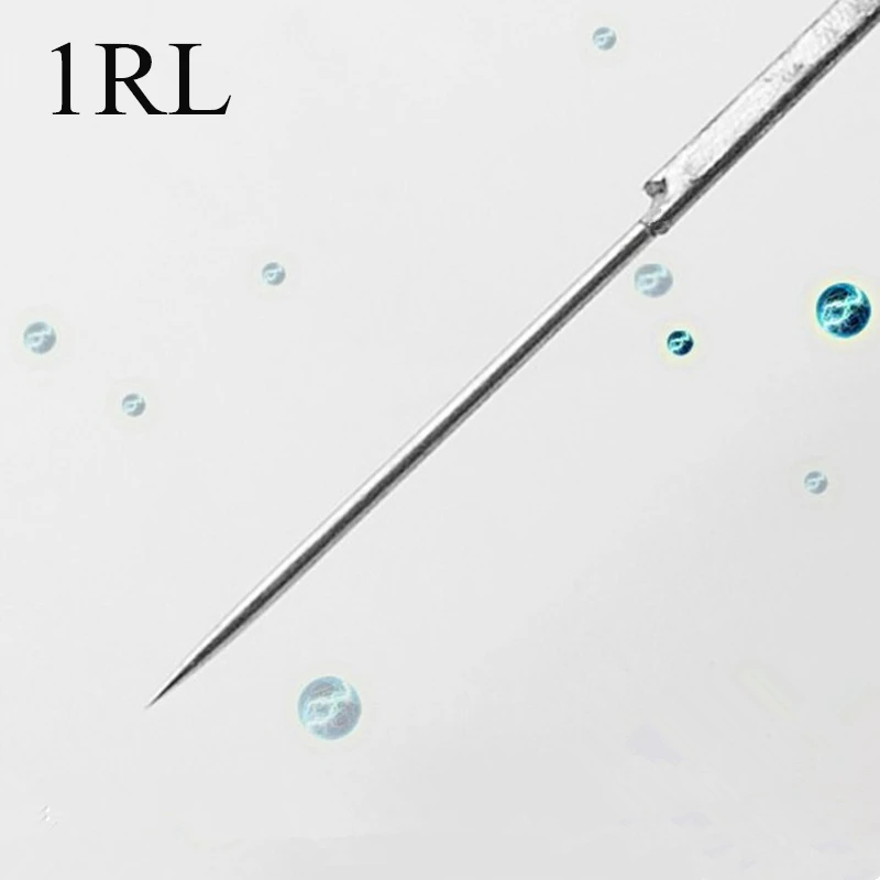 Box Of 50pcs Disposable Sterilized 1RL Tattoo Needles (1 Round Liner ...