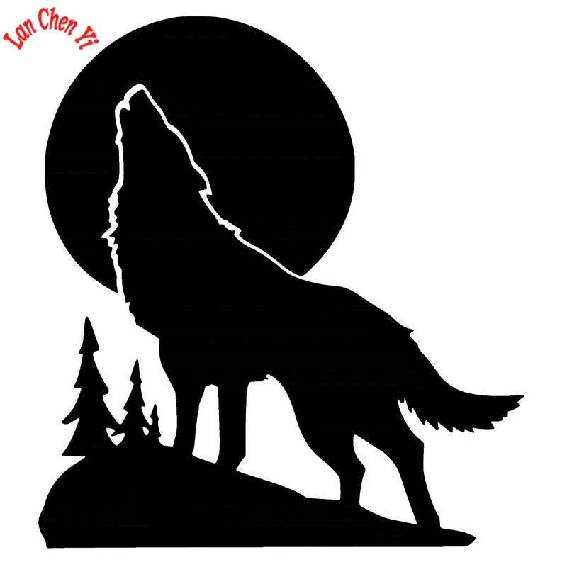 JD147 Animal WOLF Vinyl Decal Motorcycle Car Sticker For Window Bumper ...