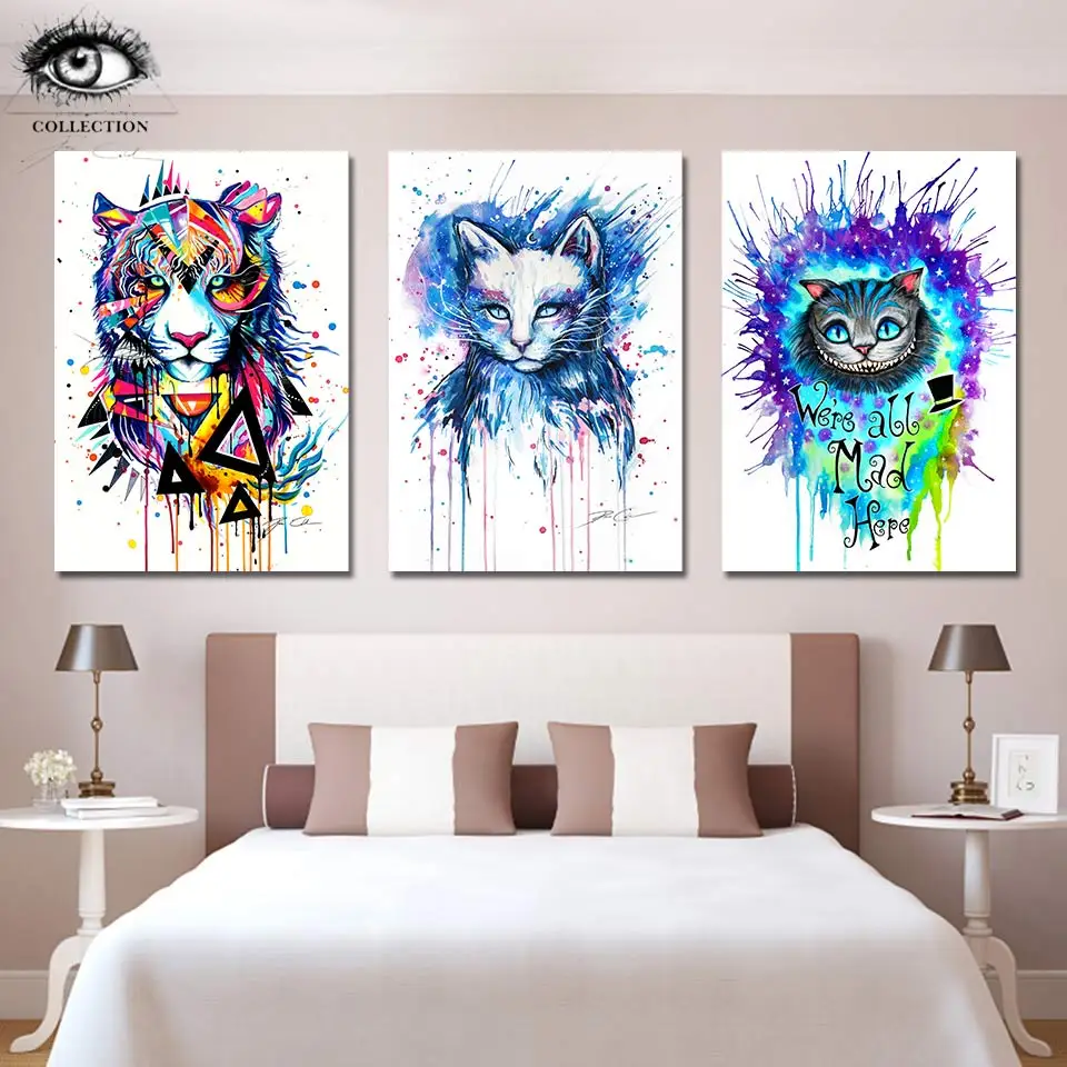 Animals Collection By Pixie Cold Art Hd Print 1 Piece Canvas Art Poster ...
