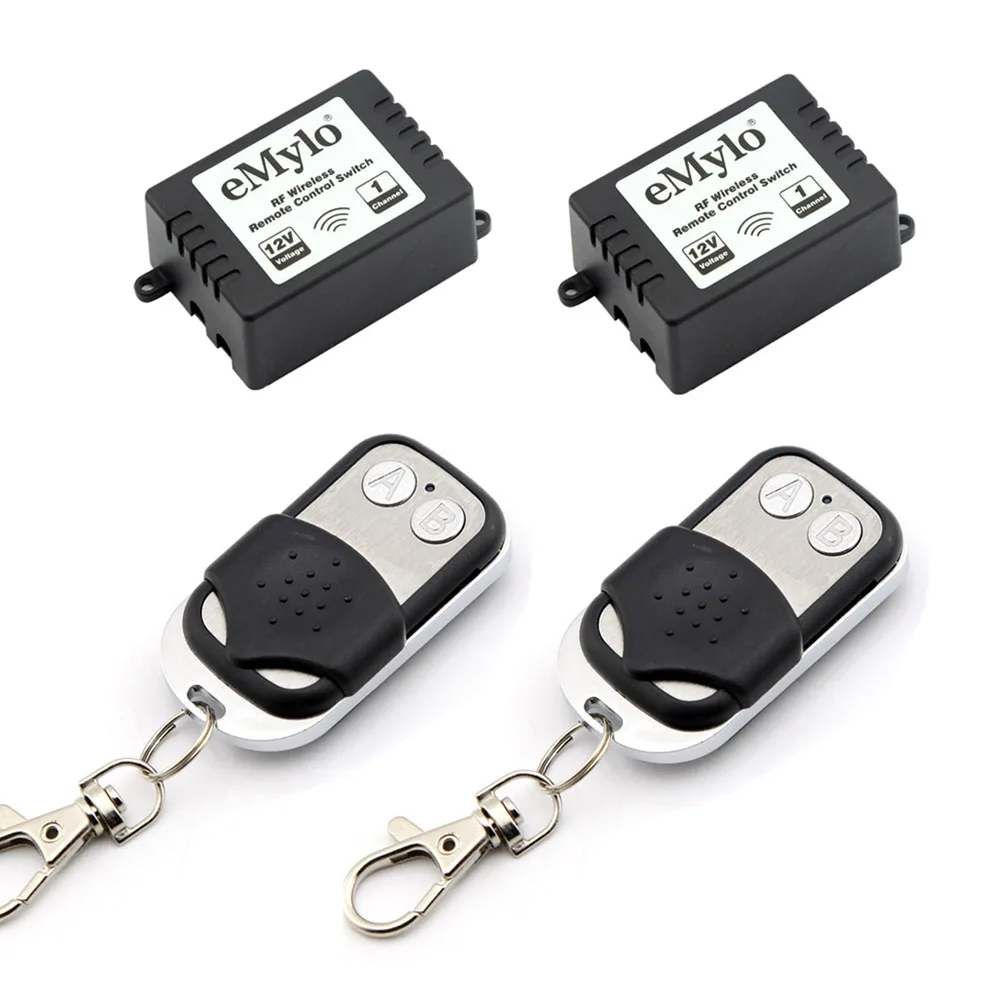 eMylo DC 12V Smart Wireless RF Remote Control Light Switch 433Mhz Self ...