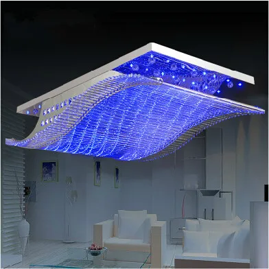 Modern Crystal Chandelier LED Color Change With Remote Control Organ ...