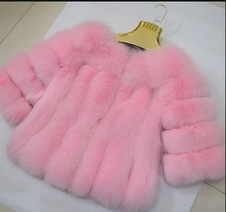Beautiful and gorgeous Looks Baby Pink Real fox fur coats and jackets ...