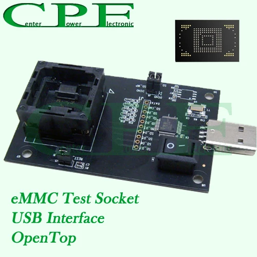 eMMC-Socket-with-USB-NAND-Flash-test-high-quality-memory-programmer ...