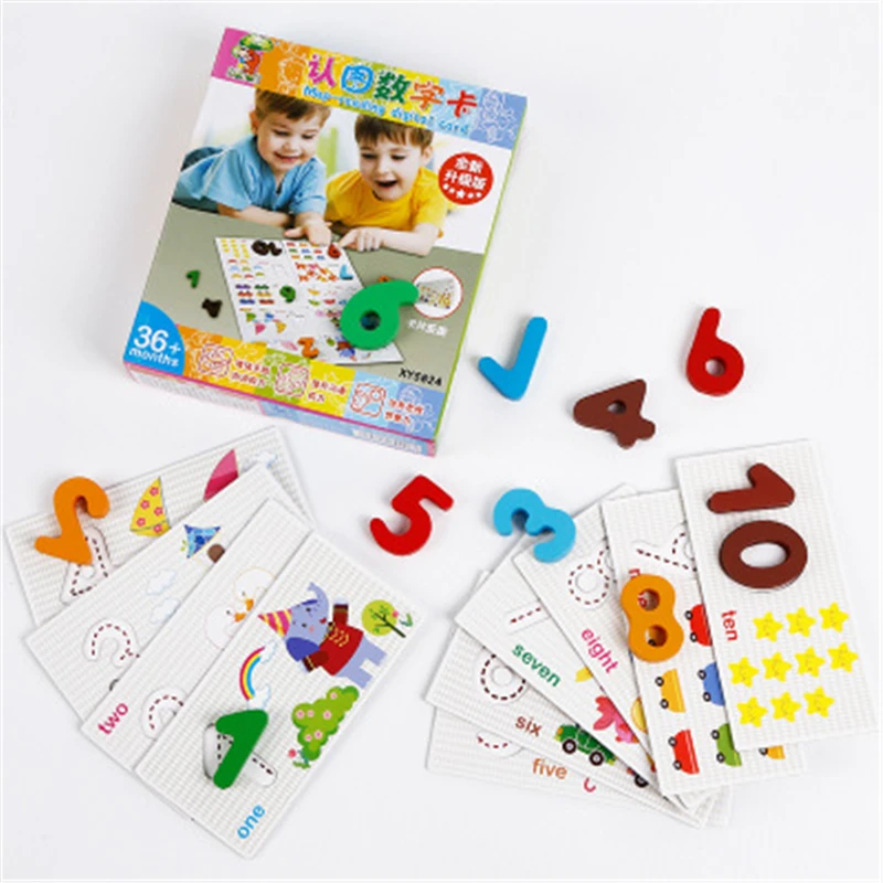 Educational Digit Leaning Cards Kids Early Learn Education Toys ...