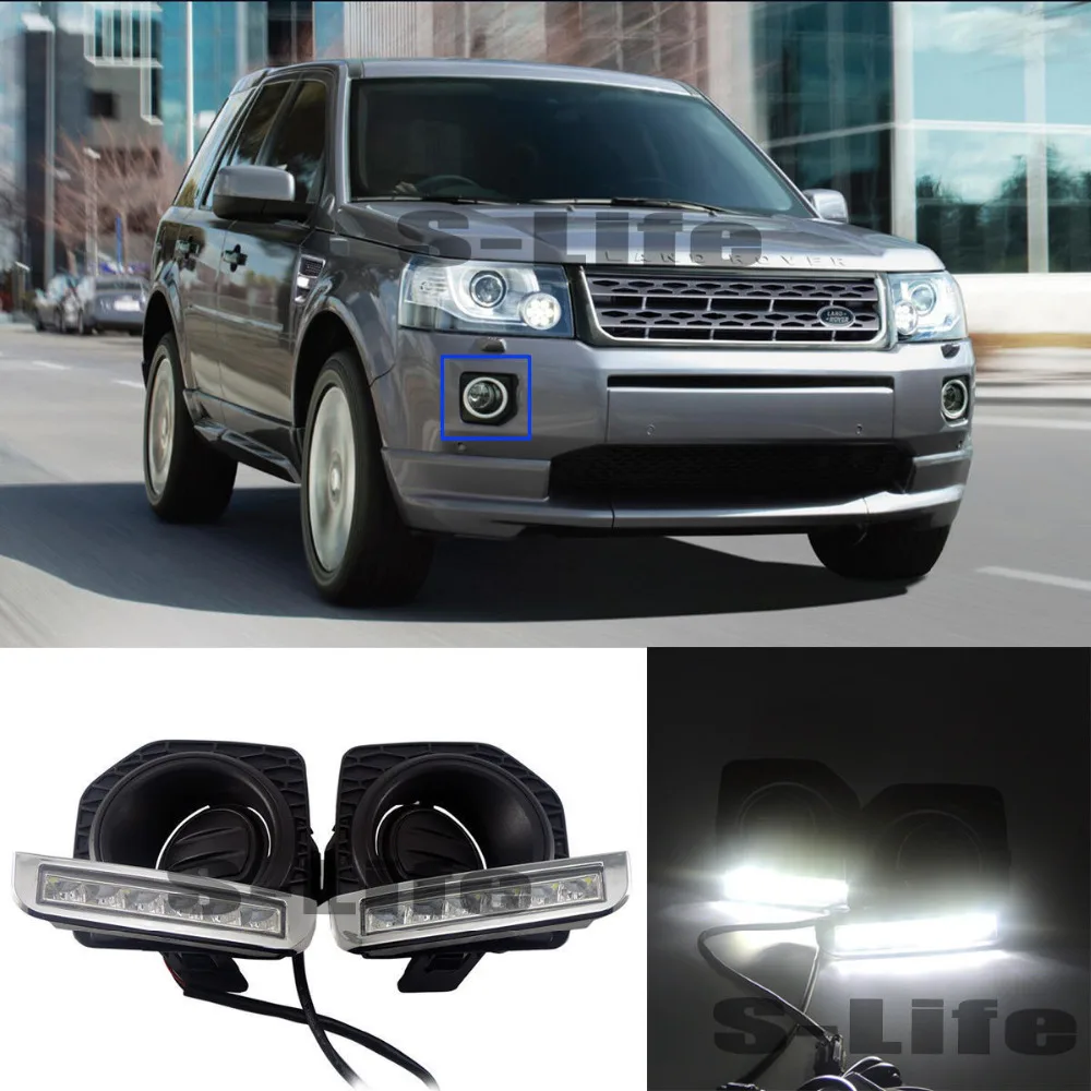 For Land Rover Freelander 2 LED Light Daytime Running Light DRL Bulbs ...