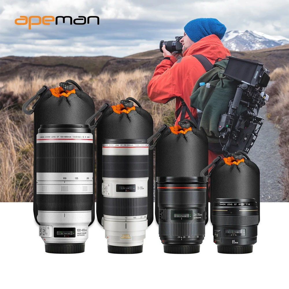 Universal waterproof Video Camera Lens Soft Pouch Case Thick Durable ...