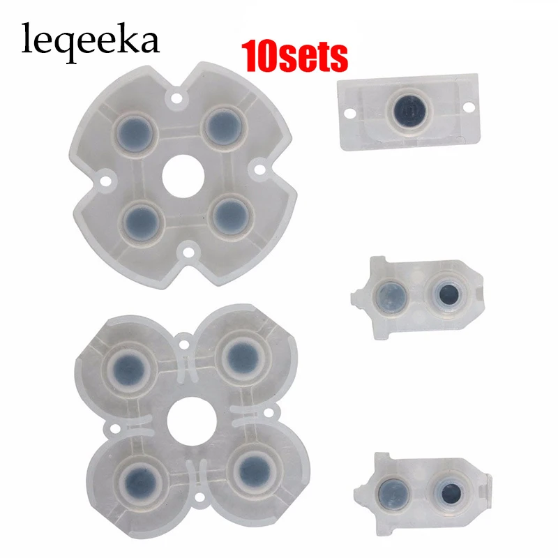 Juego de botones de goma conductora para Playstation 4, 10 juegos ...