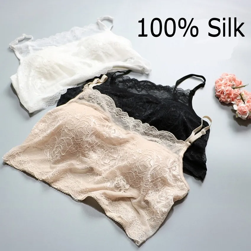 Mulberry Silk Bandeau Bra | Mulberry Silk Lace Wire | Mulberry Silk ...