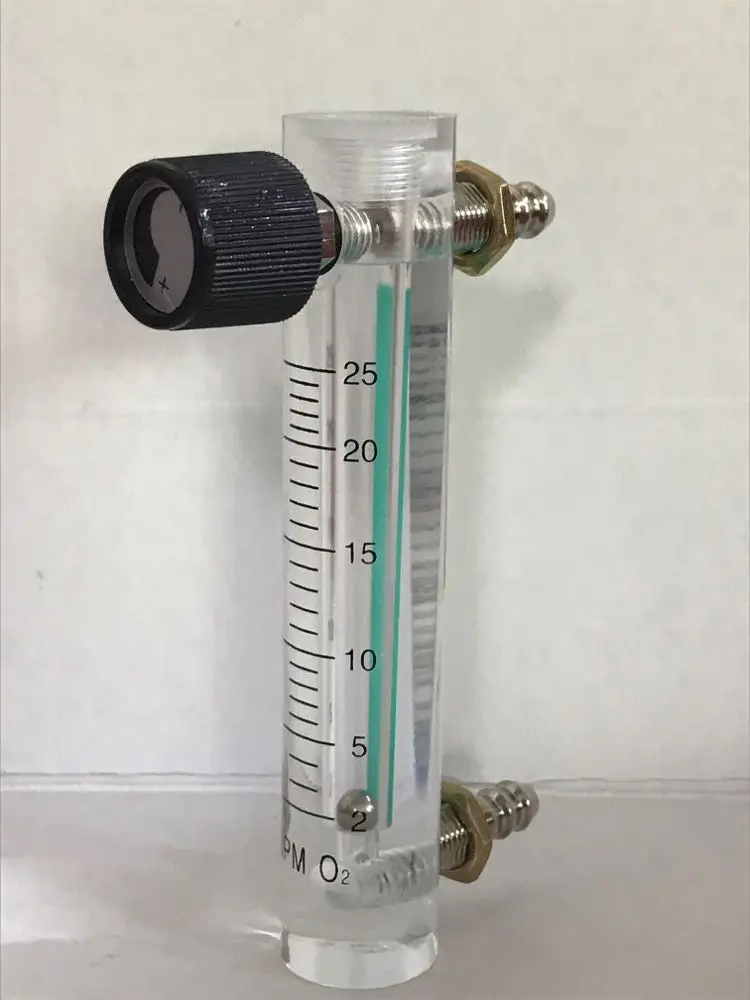 Acrylic Gas Air Oxygen Flow Meter Flowmeter Countor Indicator O2 With ...