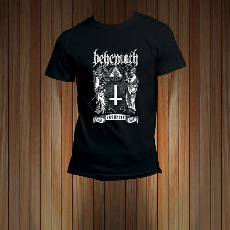 Behemoth The Satanist Metal Band Logo T Shirt Tee Sleeve T Shirt Summer ...