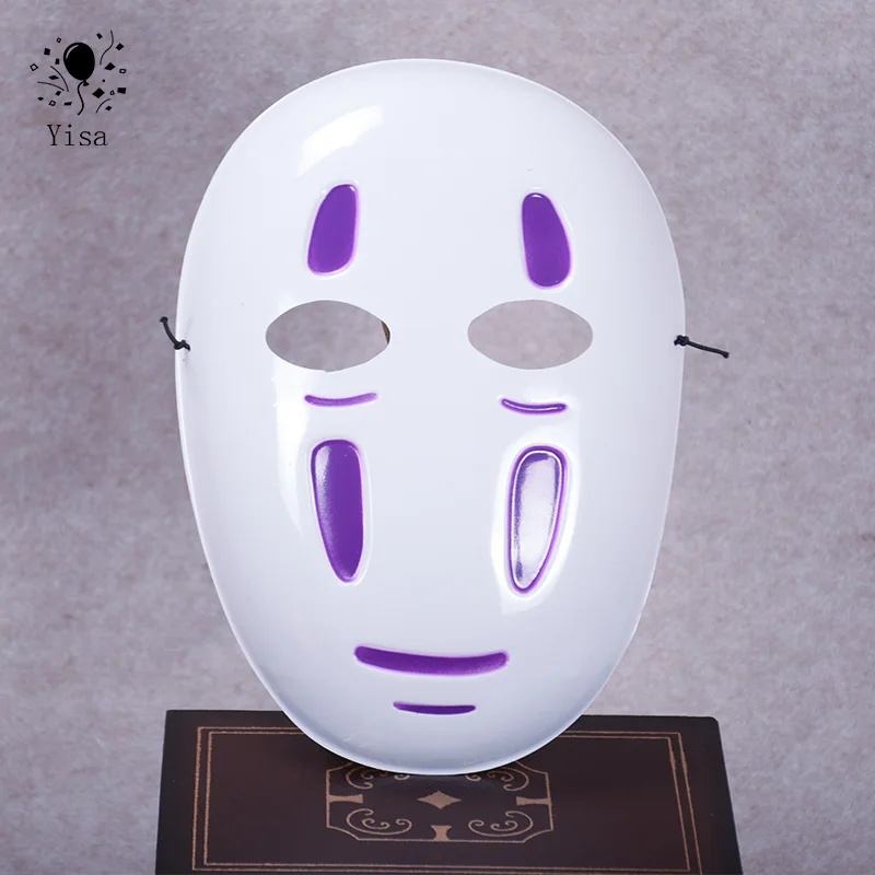 YISA Spirited Away Mask No Face Cosplay Helmet Fancy Anime Halloween ...