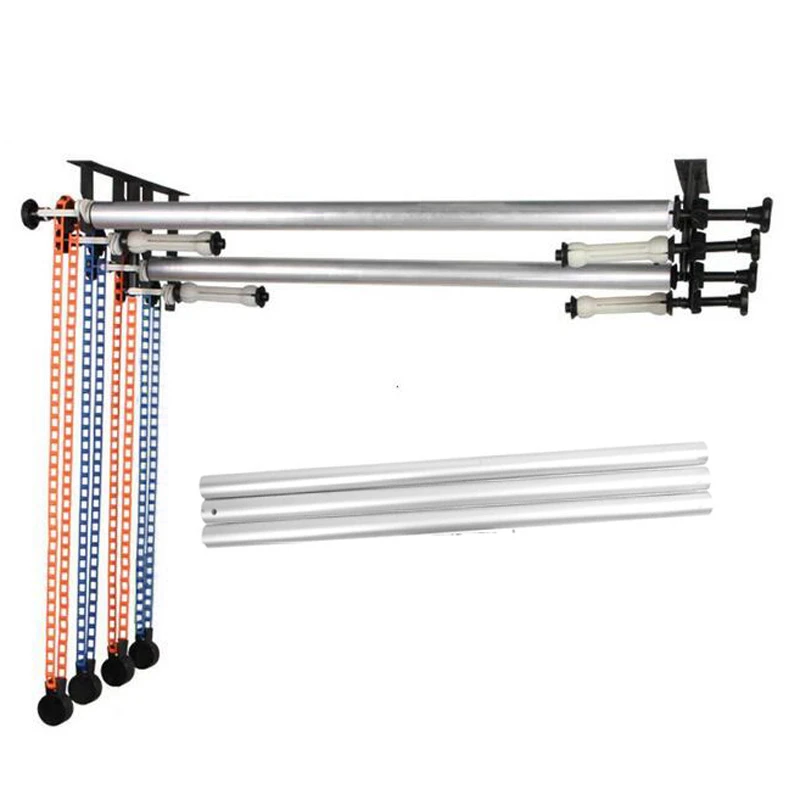 Photo Studio 3 Roller / 4 Roller Manual Backdrop Elevator + Cross Bar ...