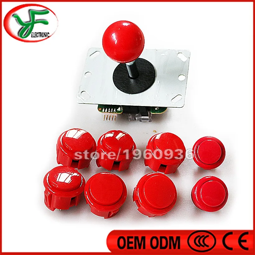 Cloning Sanwa Joystick + Oem Push Buttons 30mm & 24mm For Diy Arcade ...