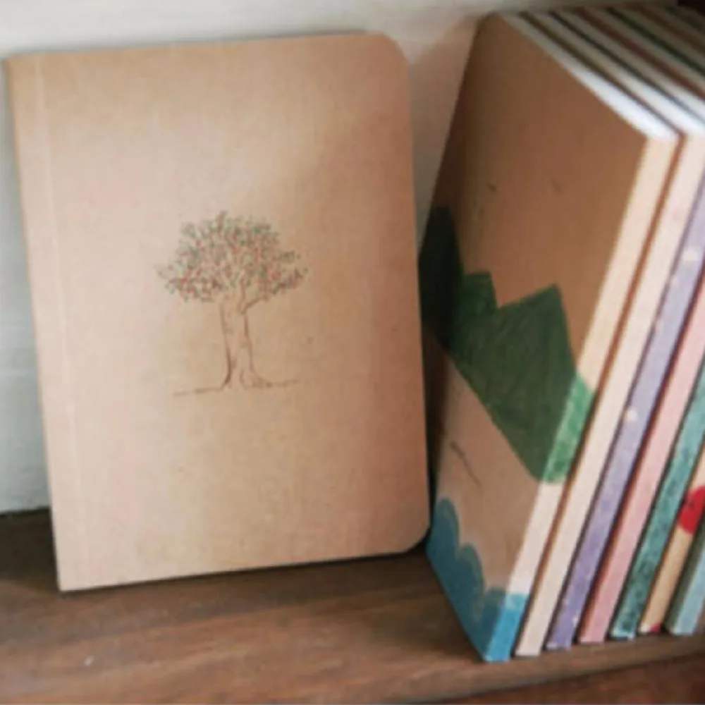 1pcs Mini Cute Notebook Old Painting Diary Day Planner Journal Record ...