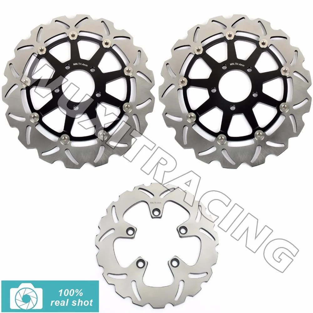 320mm 240mm Full Set Front Rear Brake Discs Rotors For Suzuki Gsxr Gsx
