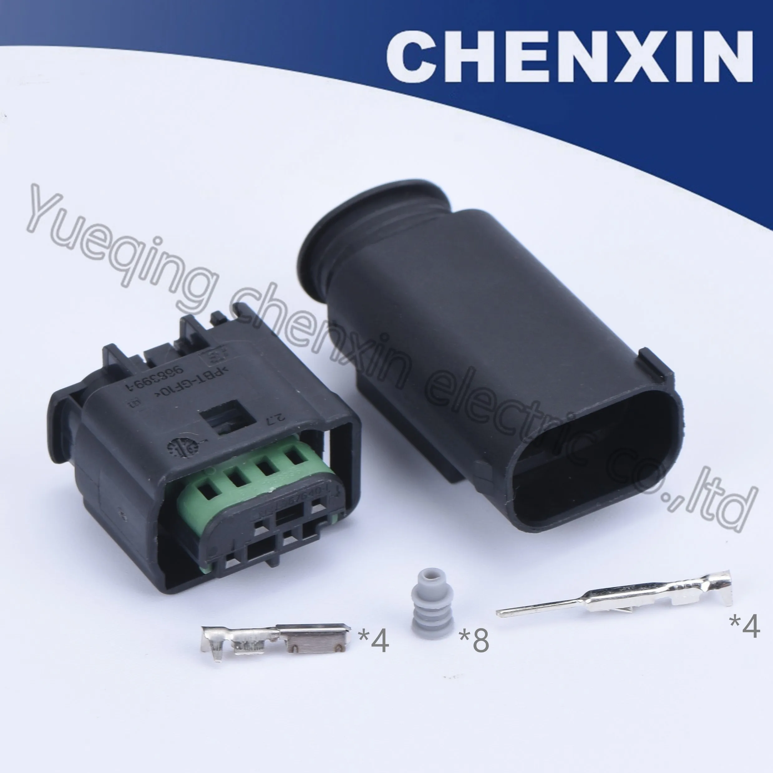 Black 4 pin waterproof auto connector plug (0.6) male and female 1 967640 1 968399 1oxygen ...