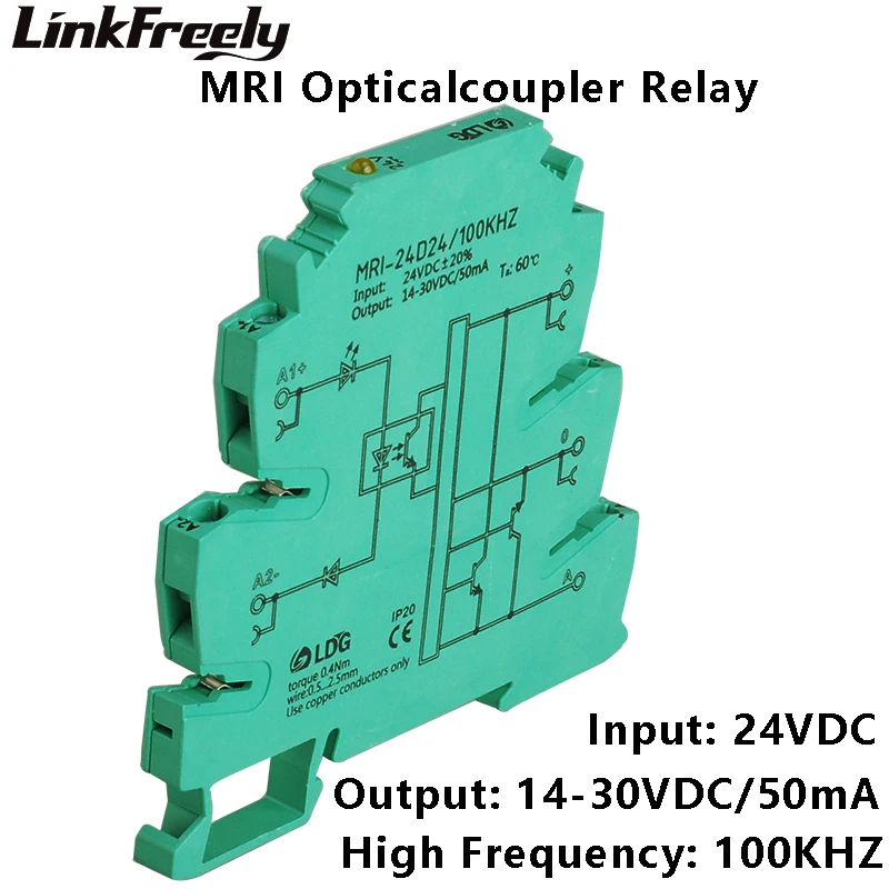 MRI-24D24 100KHZ High Frequency Optocoupler Relay 24VDC 8mA Input ...