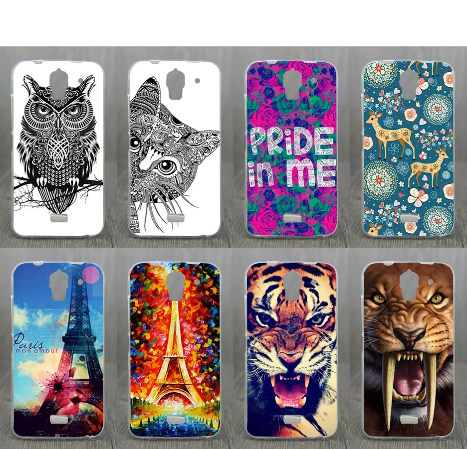For Huawei Y360 Phone Back Cover Fashion PC Hard Back Stand Cover Cases ...