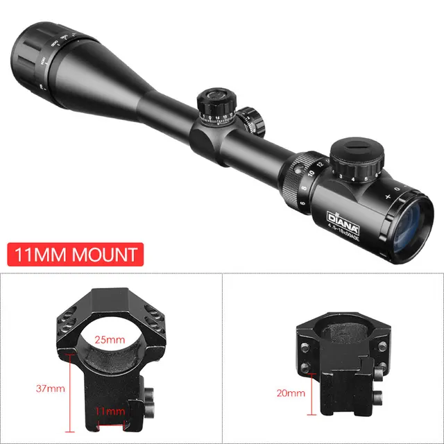 DIANA AOE 4.5-18X50 Riflescope Adjustable Green Red Dot Cross Sight ...