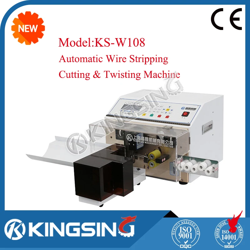 DHL Free Shipping, Fully Automatic Double Wire Cutting Stripping ...
