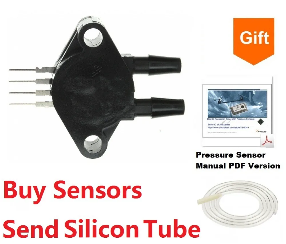 Freescale MPX2010DP 0 to 10kPa Differential Compensated Pressure Sensor ...