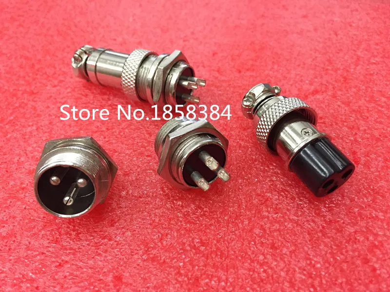 20pcs=10pair Male & Female Diameter 16mm Wire Panel Connector Gx16 3p ...