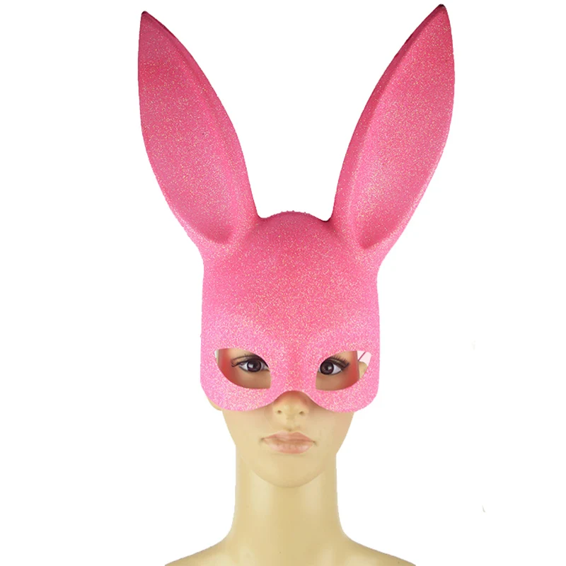 1PC Halloween Party Makeup Props Bunny Ears Mask Children Costume Prom ...