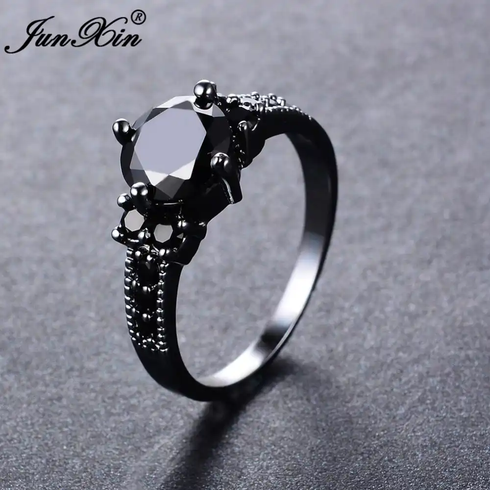 Venta > anillos oro negro mujer > en stock