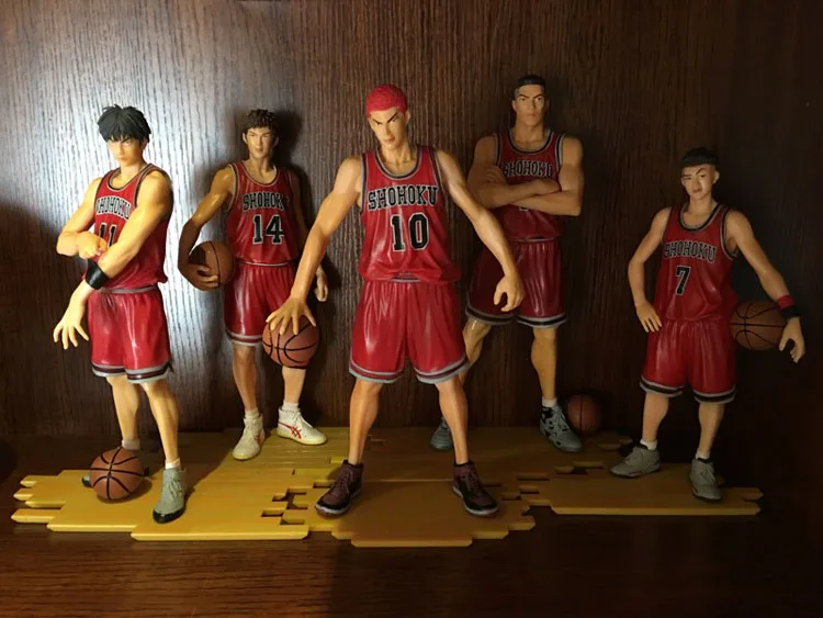 Shohoku Slamdunk Anime Figure Miyagi Akagi Rukawa Sakuragi Mitsui SLAM ...