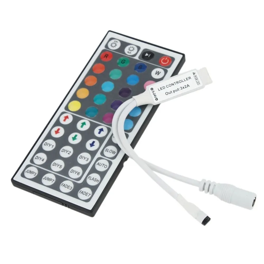 44Key Mini Wireless ir remoto RGB controlador DC 12 V 24 V 6A para RGB ...