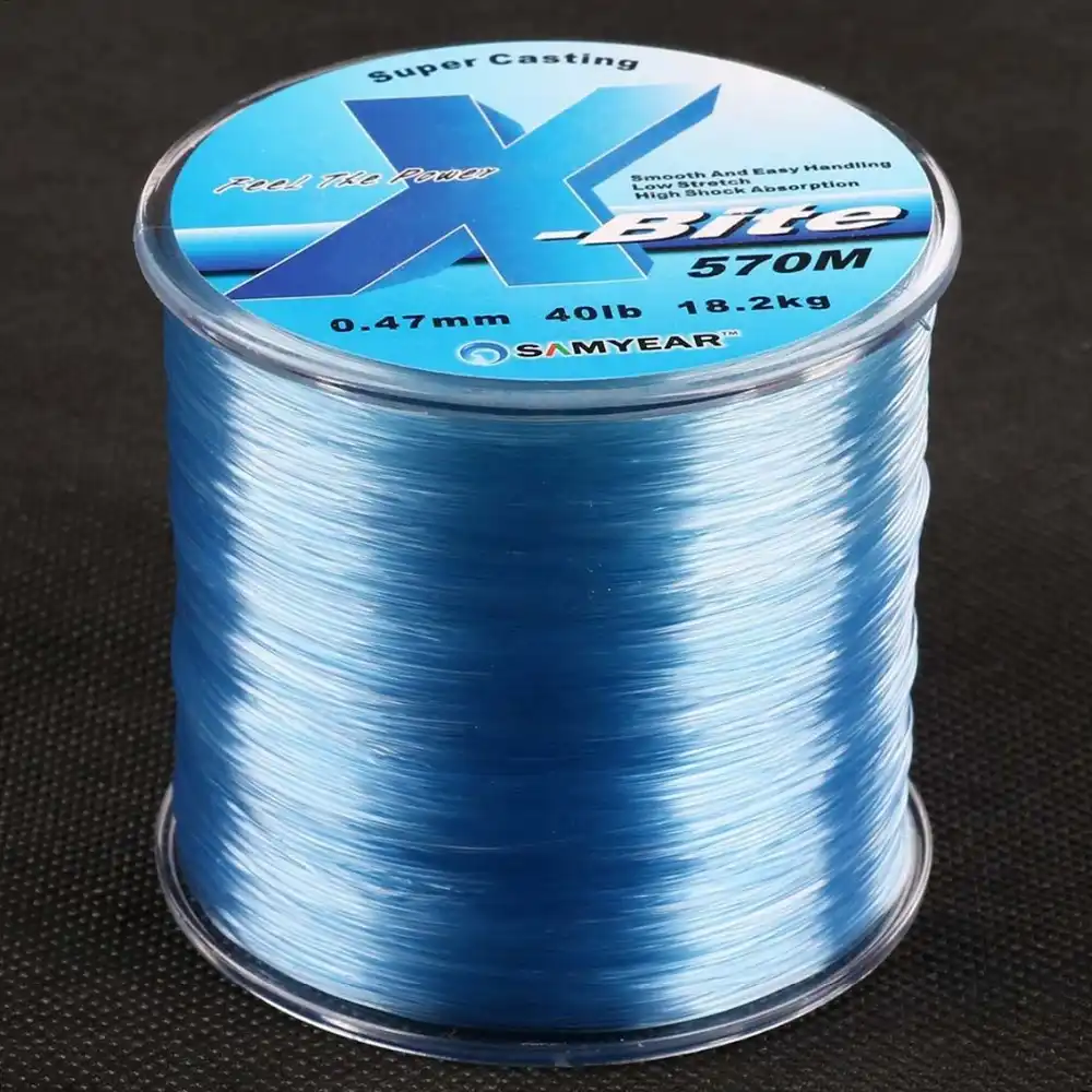 570m 40lb 0.47mm Super Strong Nylon Line Rope Clear White Blue Jip Carp ...