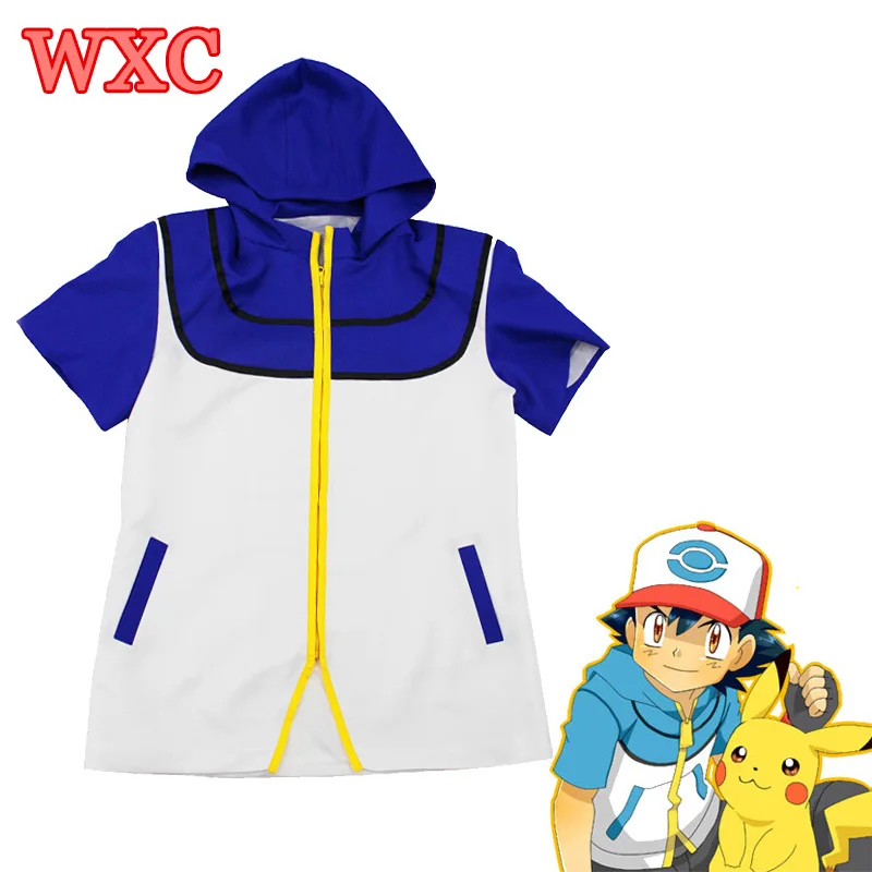 Ash Ketchum Jacket Costume Ash Ketchum Trainer Cosplay Jacket Unisex ...