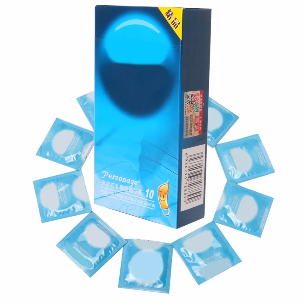 10 Pcs Ultra Thin Condom Natural Latex Rubber Condoms For Safer Contraception In Penis Rings