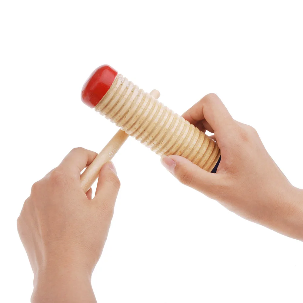 2018 Wood Guiro Shaker Musical Instrument Rhythm Beats Toys Percussion ...