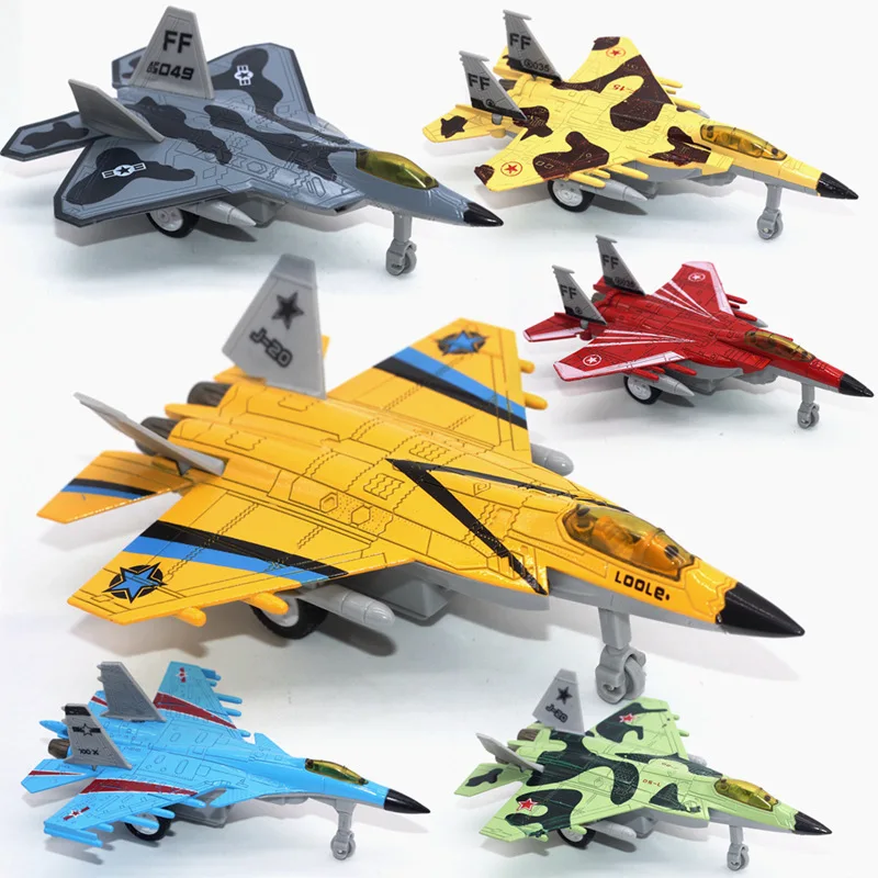 1:50 Alloy Military Model Toy Lifelike Warplane Kids Children with Pull ...