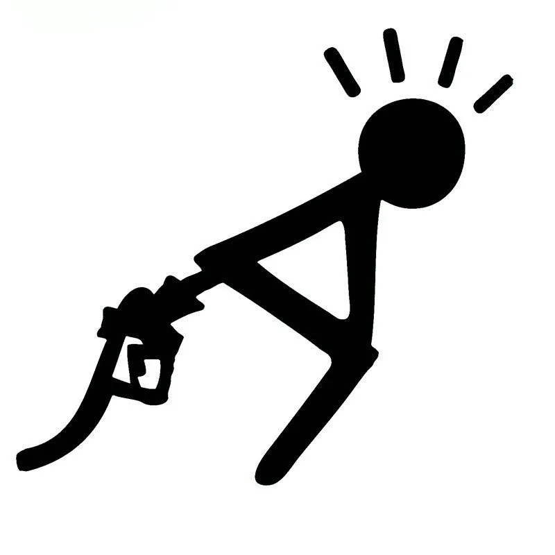 18*16.6CM High Gas Consumption Vinyl Decal Funny Car Sticker Window ...