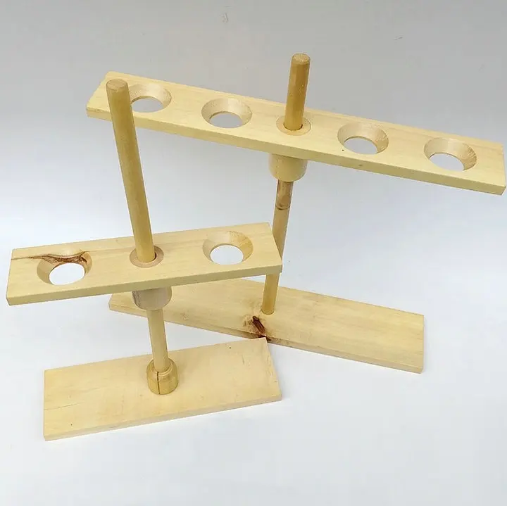 1Piece/lot 2 holes/4 holes Wooden funnel stand, funnel rack support ...