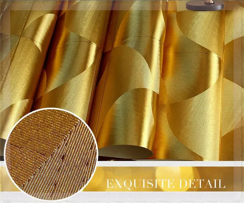 Modern Luxury Foil Gold Silver Wallpaper Roll Papel De Parede For ...