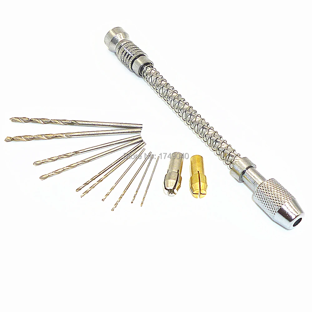 Mini Spiral Hand Push Drill Pin Vise With 2 Chuck Clamping Range 0.1mm ...