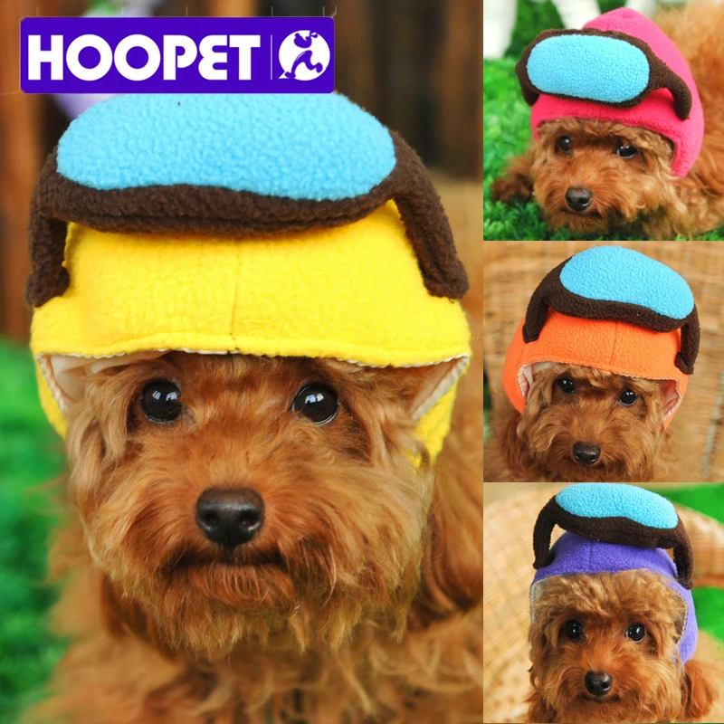 HOOPET pet products cute warm thick pilot fleece dog hat|dog hat|pet ...