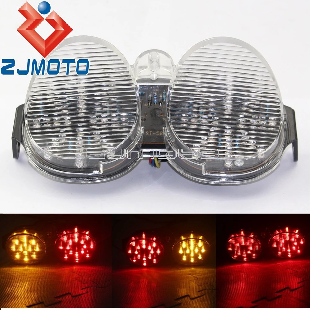 Motorcycle Taillight Integrated Tail Light Turn Signals Lamp For Yamaha ...